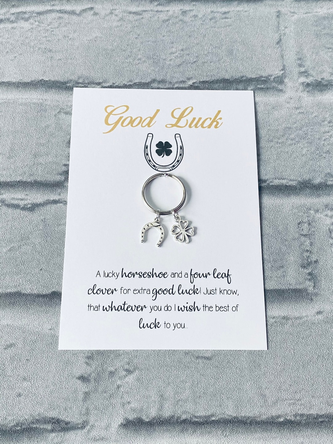 Good Luck Keyring,good Luck Charm,good Luck Gift,good Luck Keychain ...