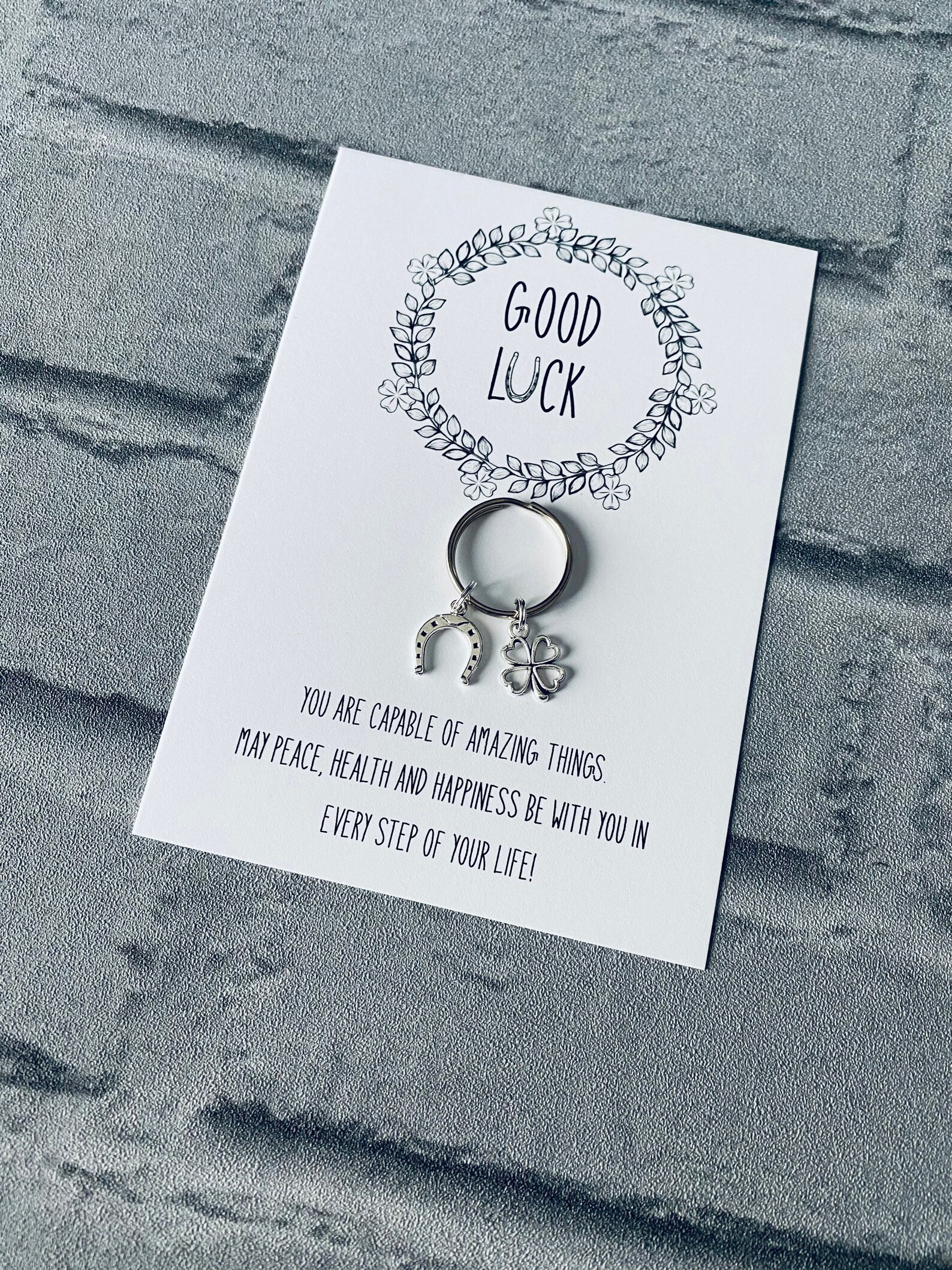 Good Luck Keyringgood Luck Charmgood Luck Giftgood Luck - Etsy UK