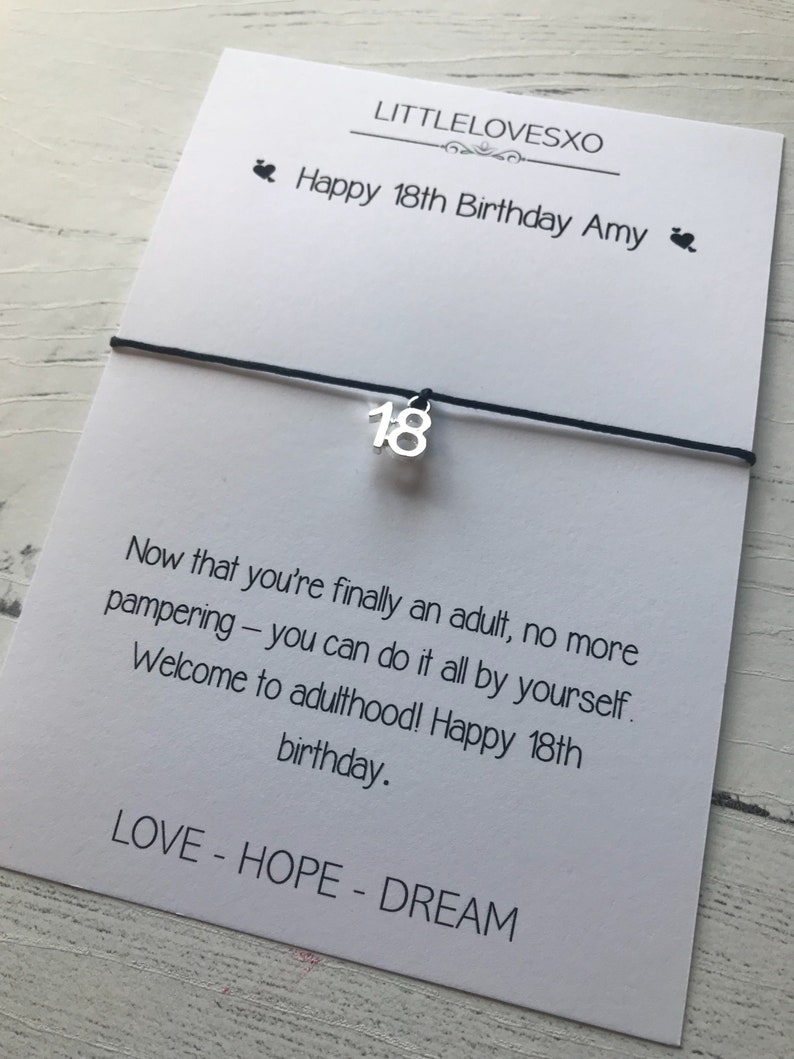 18th birthday cardgift for 18th birthday18th birthday gift | Etsy