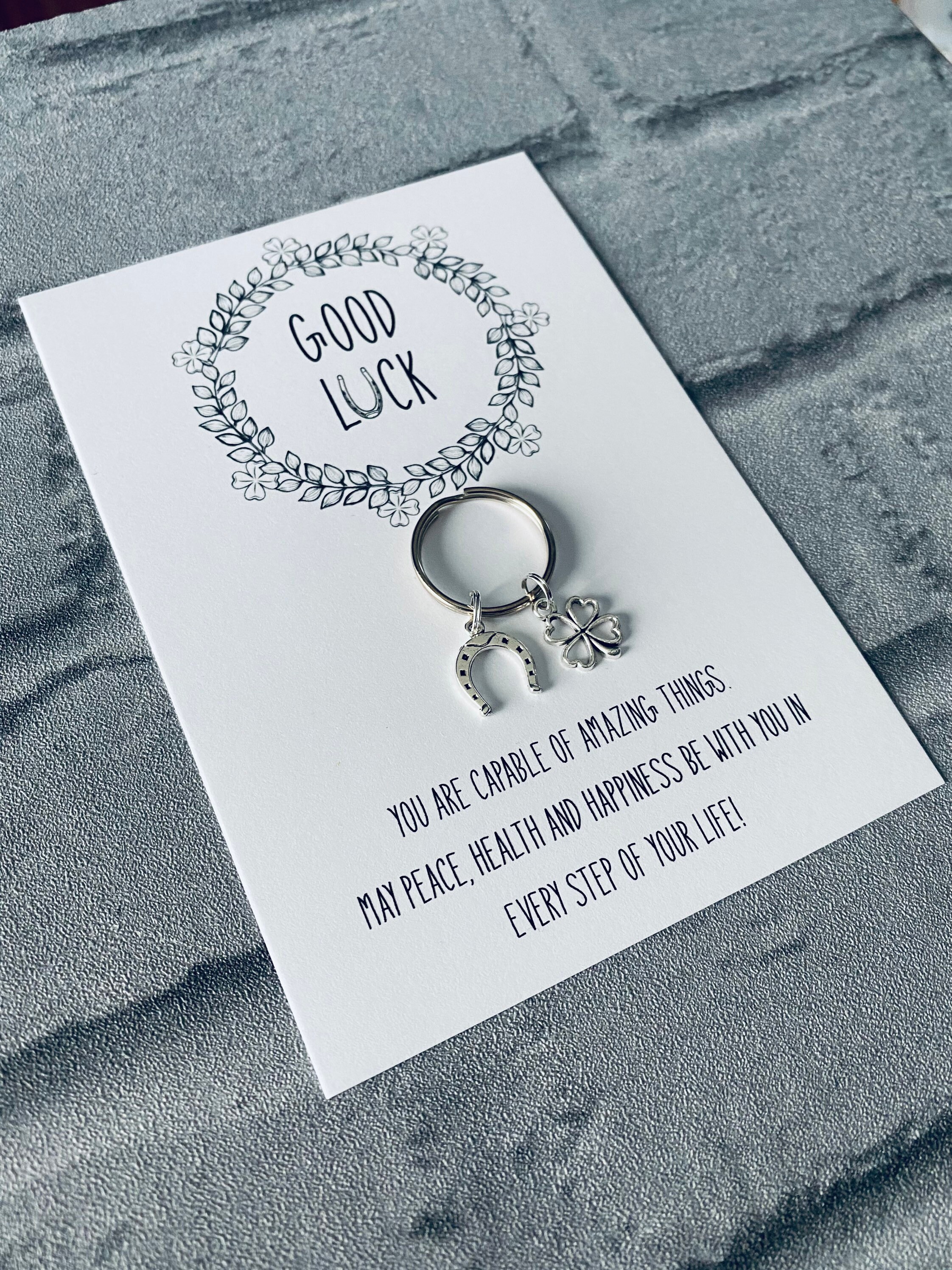 Good Luck Keyringgood Luck Charmgood Luck Giftgood Luck - Etsy UK