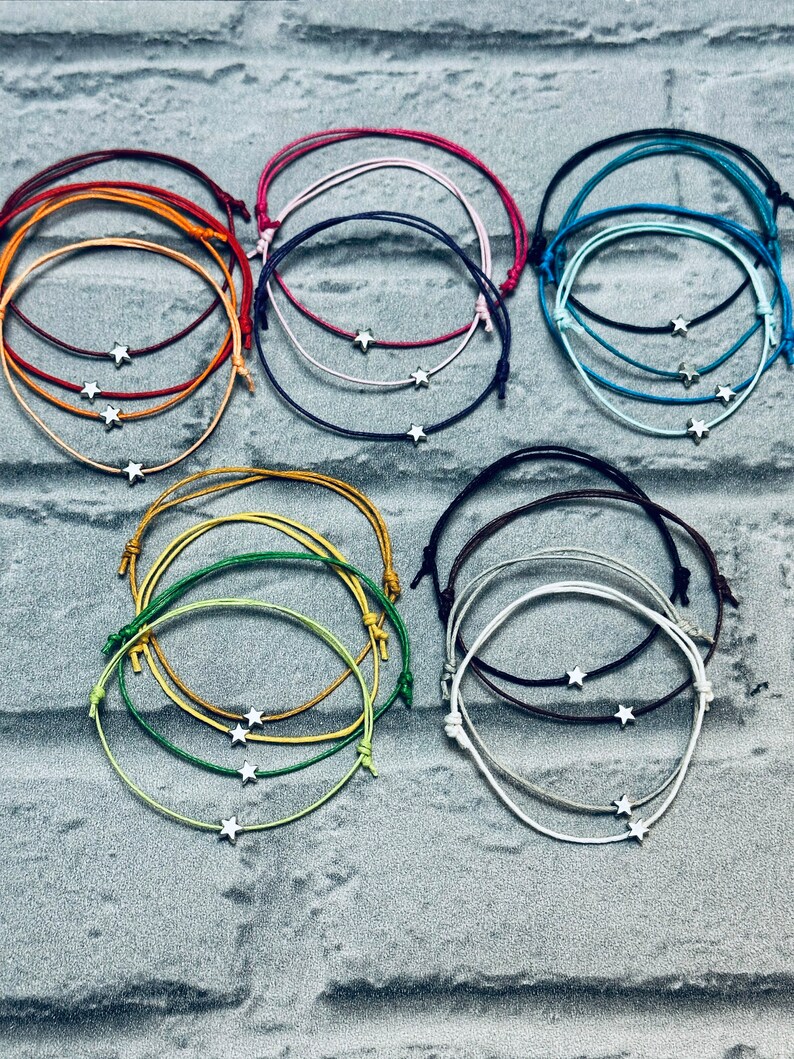 Adjustable String Wish Braceletstring Ankletfriendship - Etsy UK