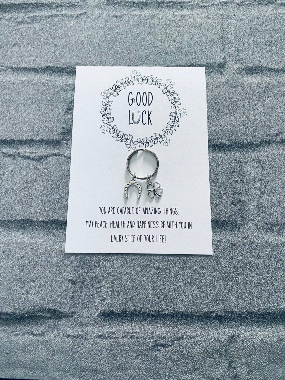 Good Luck Keyringgood Luck Charmgood Luck Giftgood Luck - Etsy UK