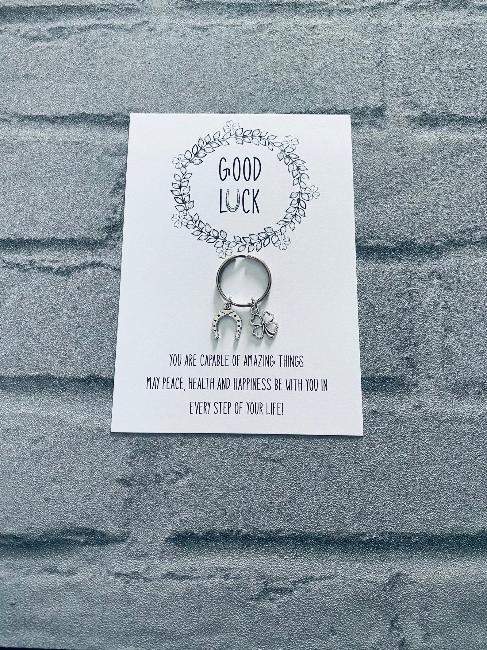 Good Luck Keyringgood Luck Charmgood Luck Giftgood Luck - Etsy UK