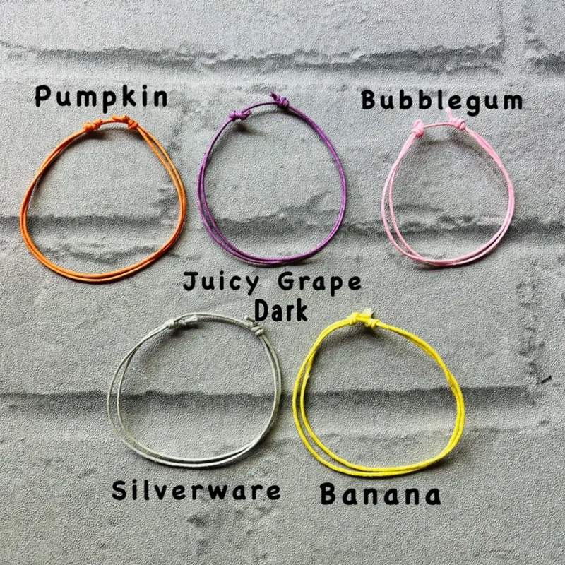 Wax String Bracelet - Etsy