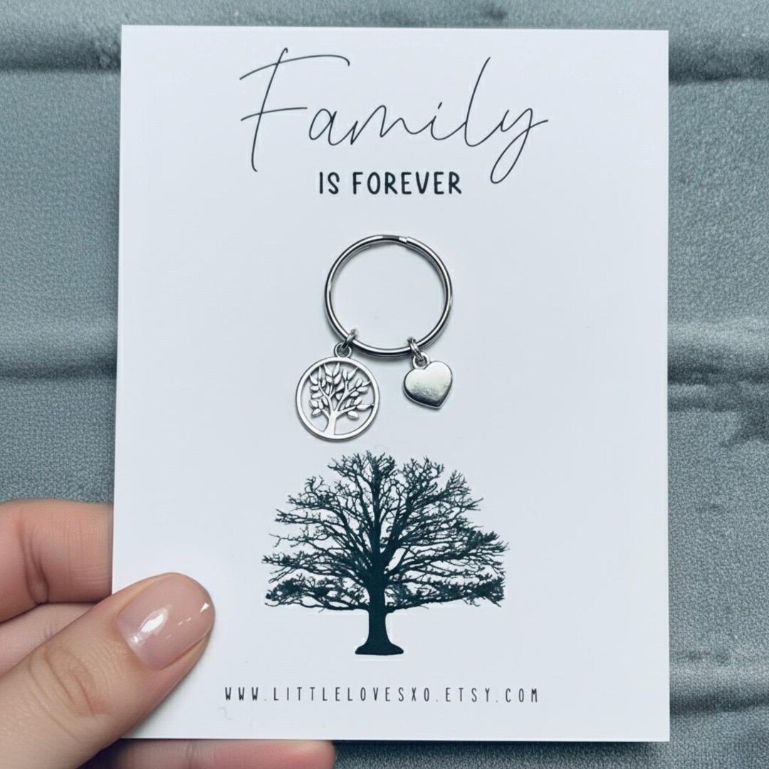 Tree of Life Keyring: Family Keepsake Gift - Etsy