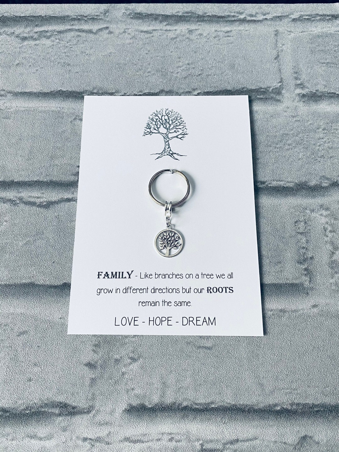 Tree of Life Keyring,family Tree Gift,gift for Dad,tree of Life Gifts ...