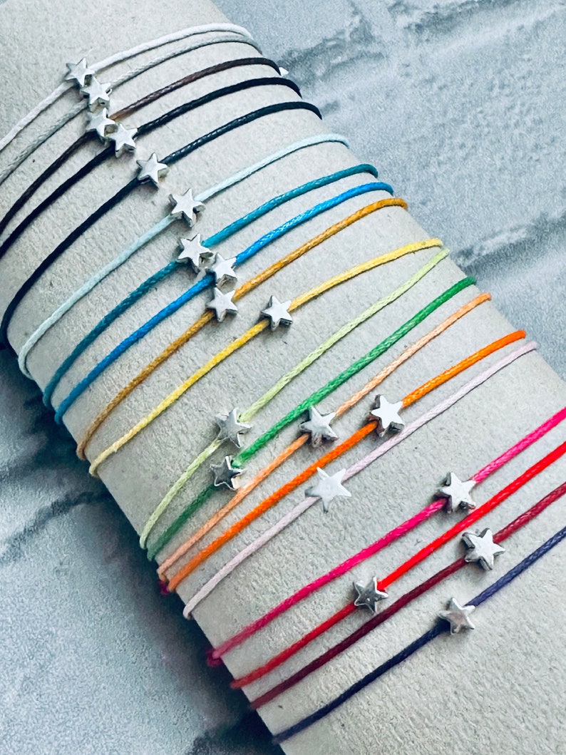 Adjustable String Wish Braceletstring Ankletfriendship - Etsy UK