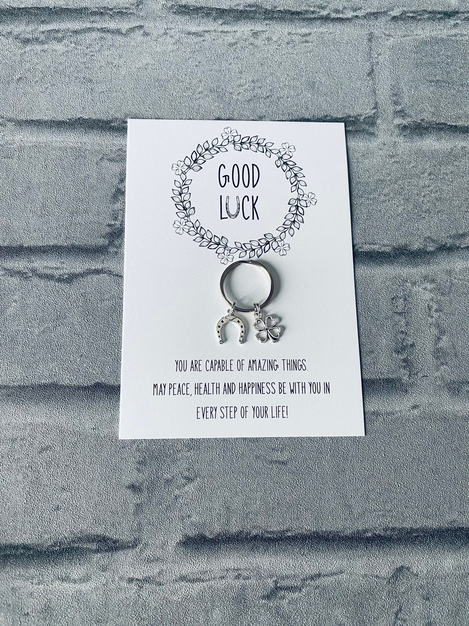 Good Luck Keyringgood Luck Charmgood Luck Giftgood Luck - Etsy UK