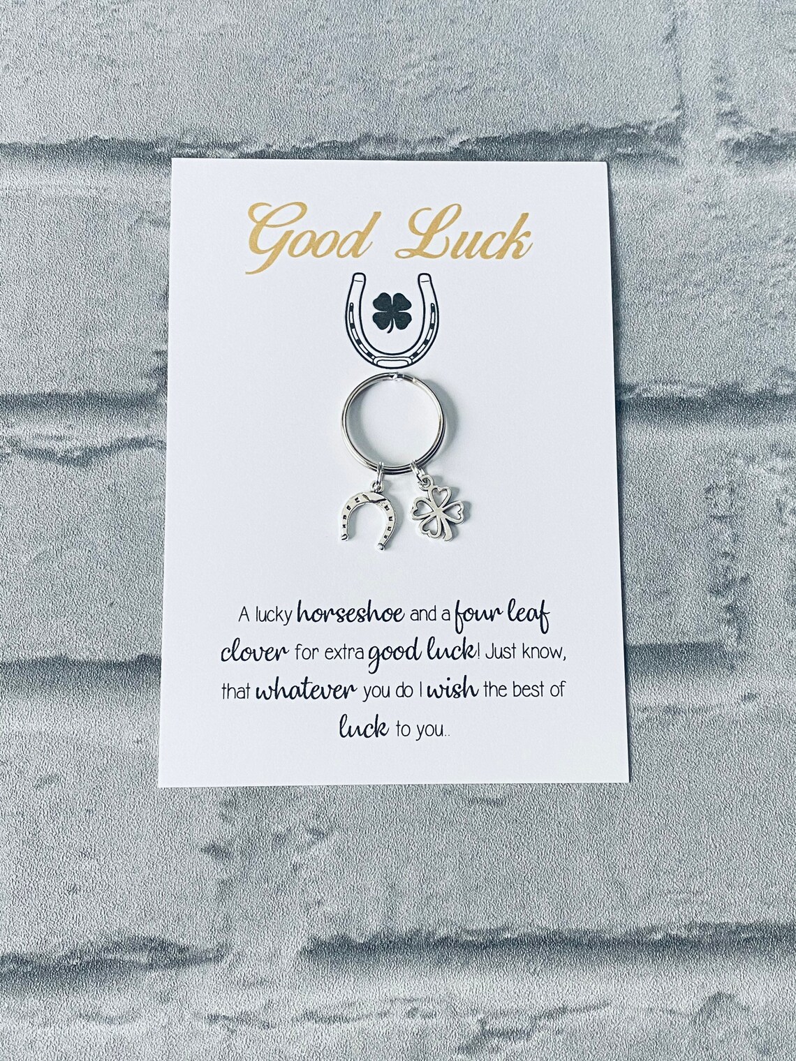 Good Luck Keyringgood Luck Charmgood Luck Giftgood Luck | Etsy