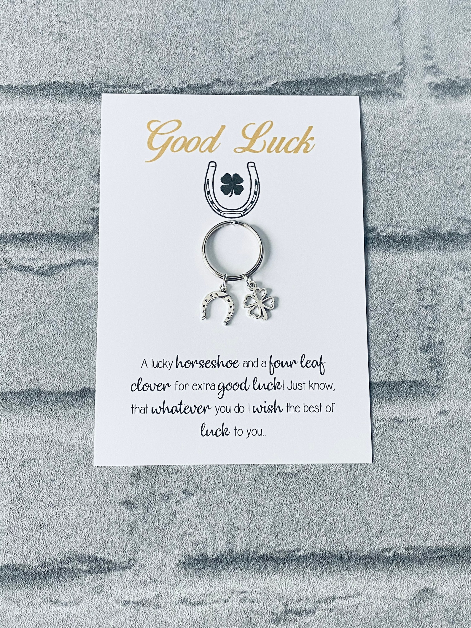 Good Luck Keyringgood Luck Charmgood Luck Giftgood Luck | Etsy