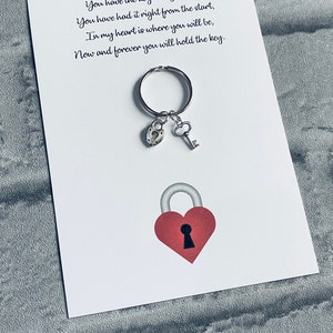 Lock and Key Keyring,lock and Key Jewellery, Key to My Heart,key to My ...