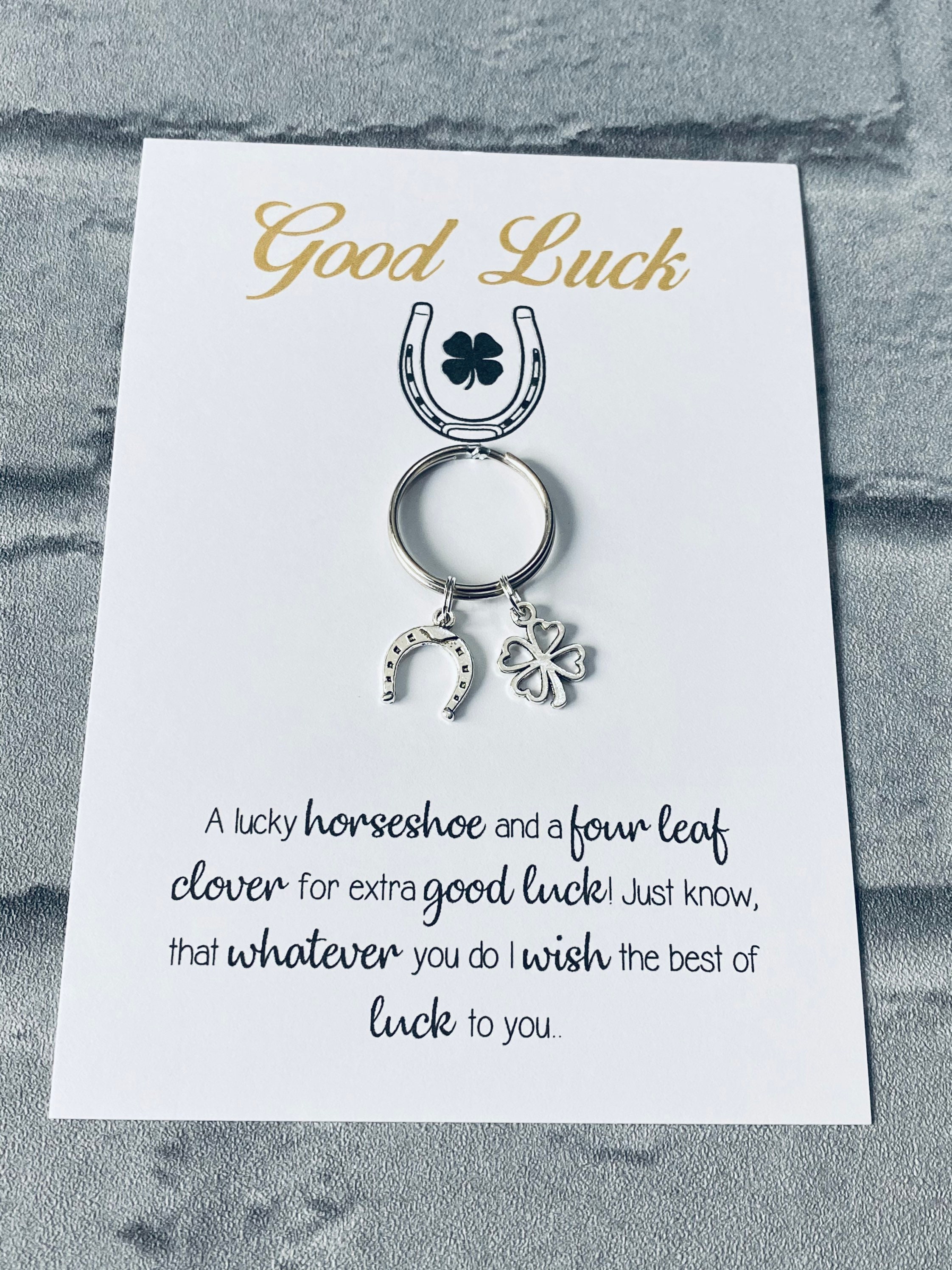 Good Luck Keyringgood Luck Charmgood Luck Giftgood Luck | Etsy