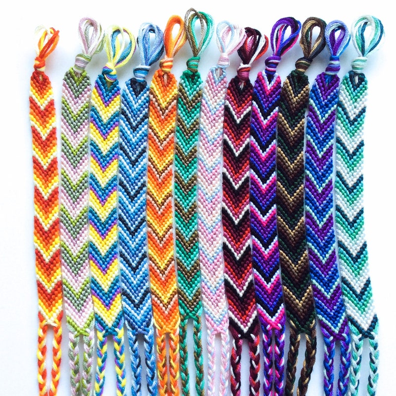 Chevron Beaded Bracelet - Etsy