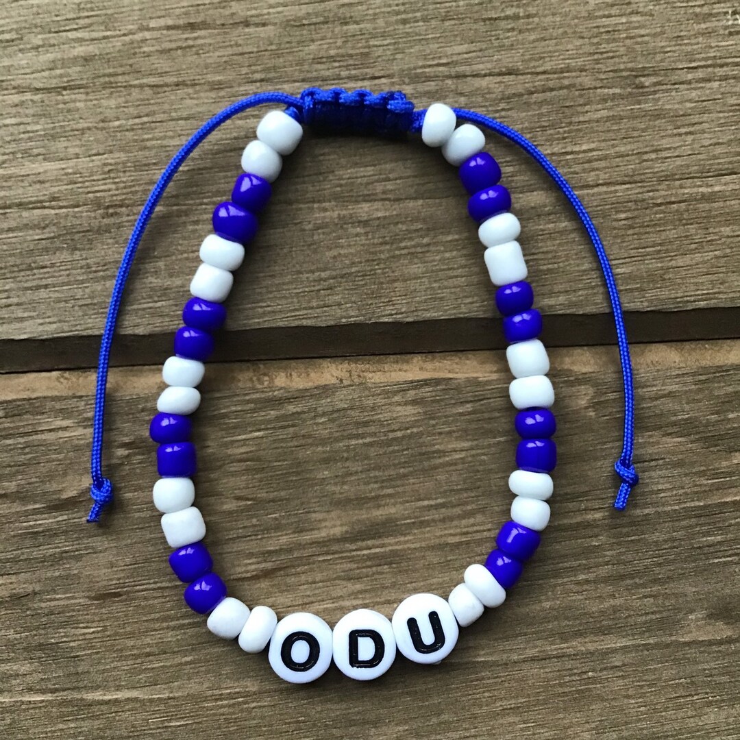 Old Dominion University Beaded Bracelet ODU Graduation Gift Norfolk VA ...