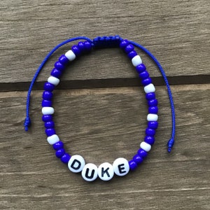 Duke University Beaded Bracelet Duke Graduation Gift - Etsy