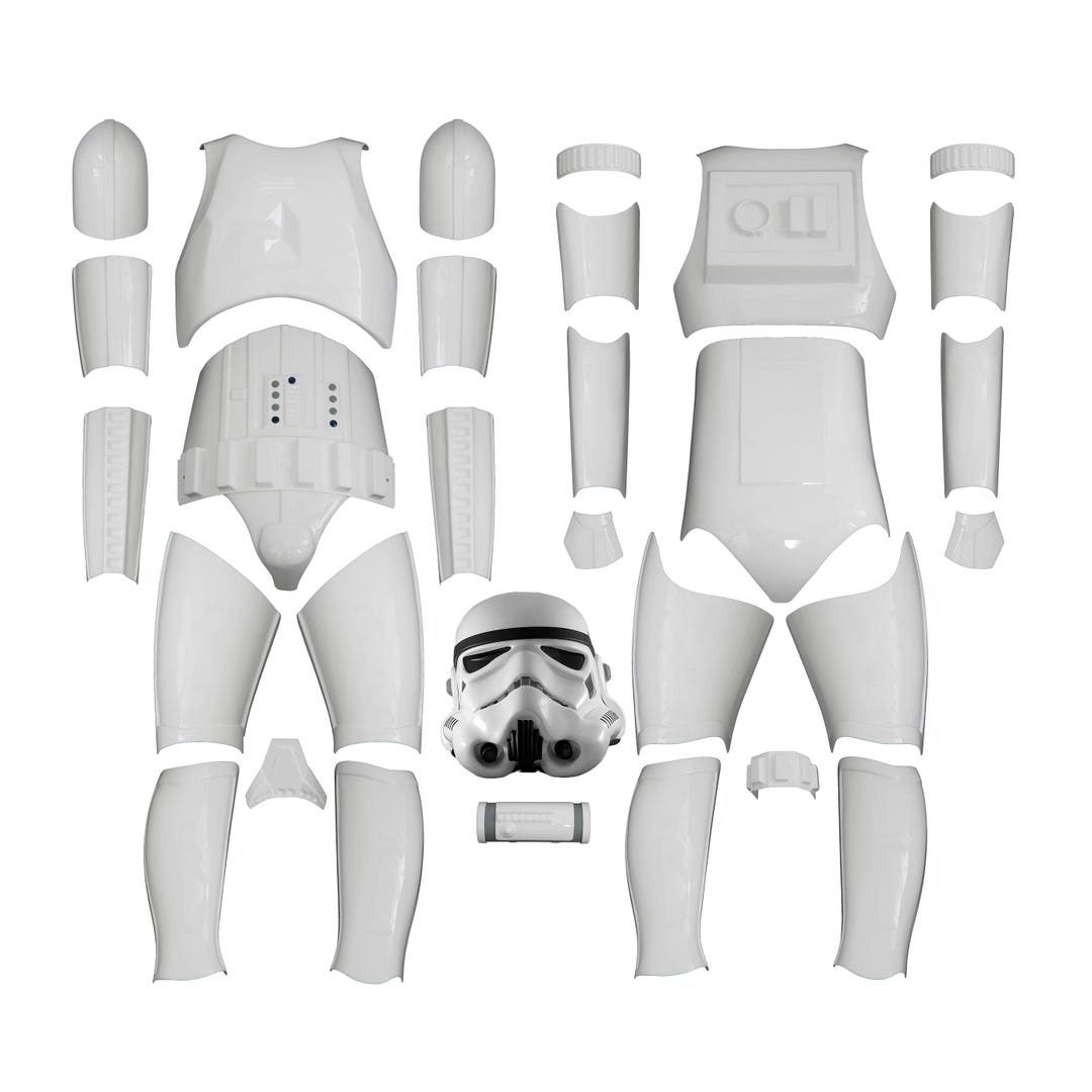 STORMTROOPER ARMOR and HELMET - Helmet Fully Built, Armor Fully Trimmed ...