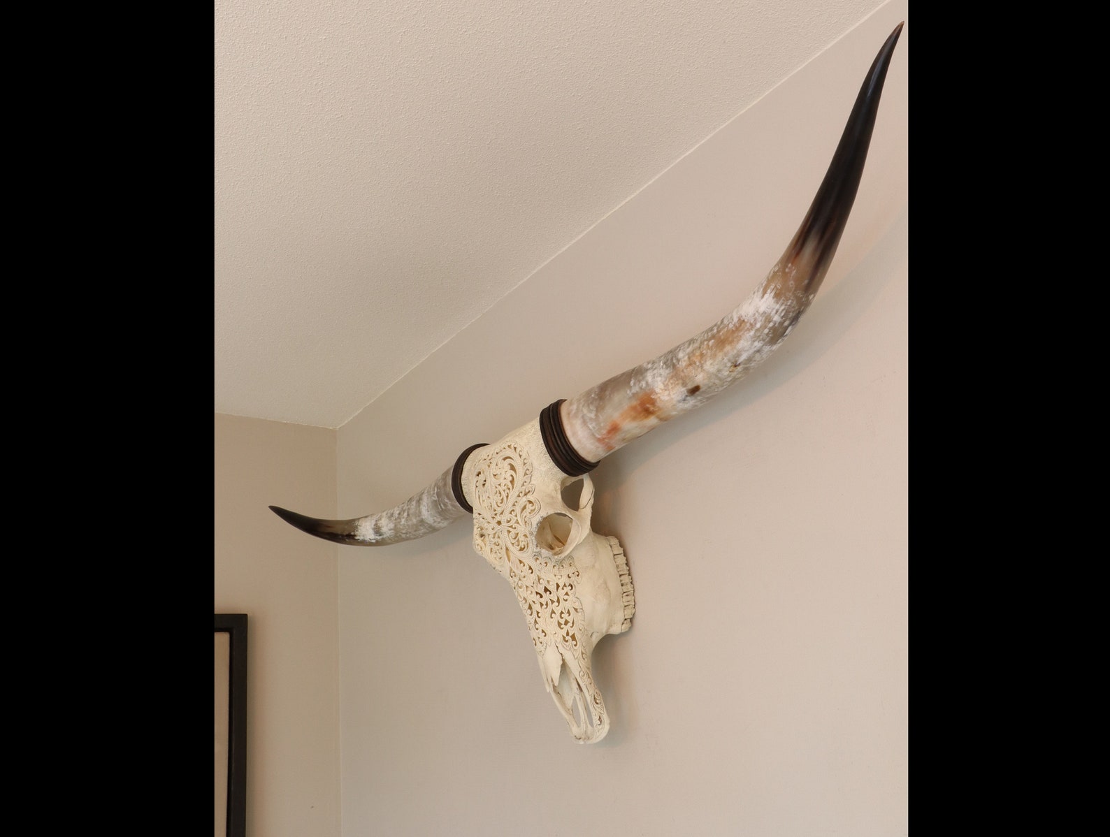 Longhornskull Carved Longhornskull Home Decor | Etsy