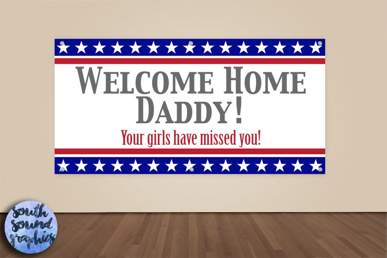 Welcome Home Military Banner Deployment Homecoming Banner - Etsy
