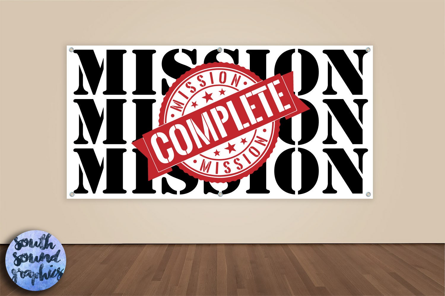 Mission Complete Stamp