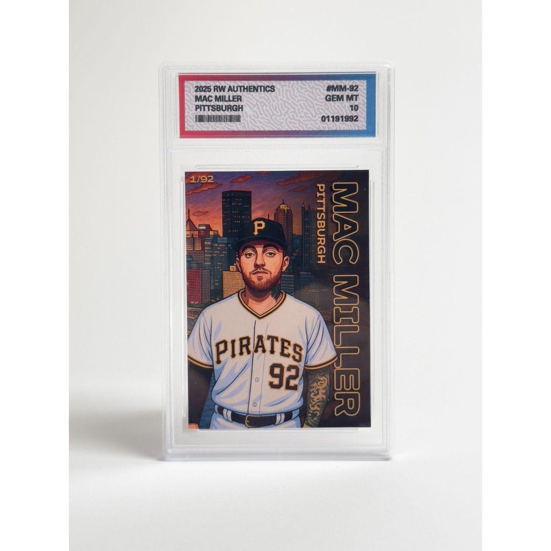 Custom Mac Miller Baseball Card Numbered /92 - Etsy