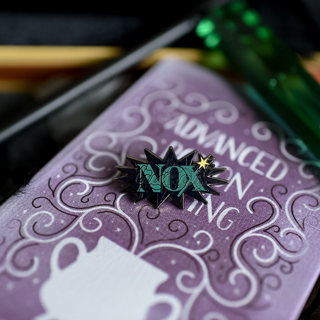 Nox Spell Enamel Pin Glow in the Dark for Lovers of Witchcraft and ...