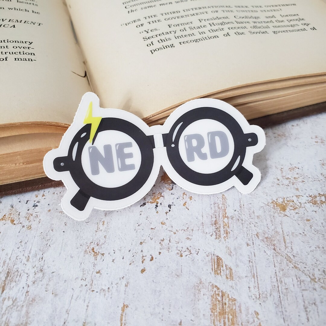 Magic Nerd Sticker - Clear Vinyl Sticker, HP, Wizardry, Witchcraft - Etsy