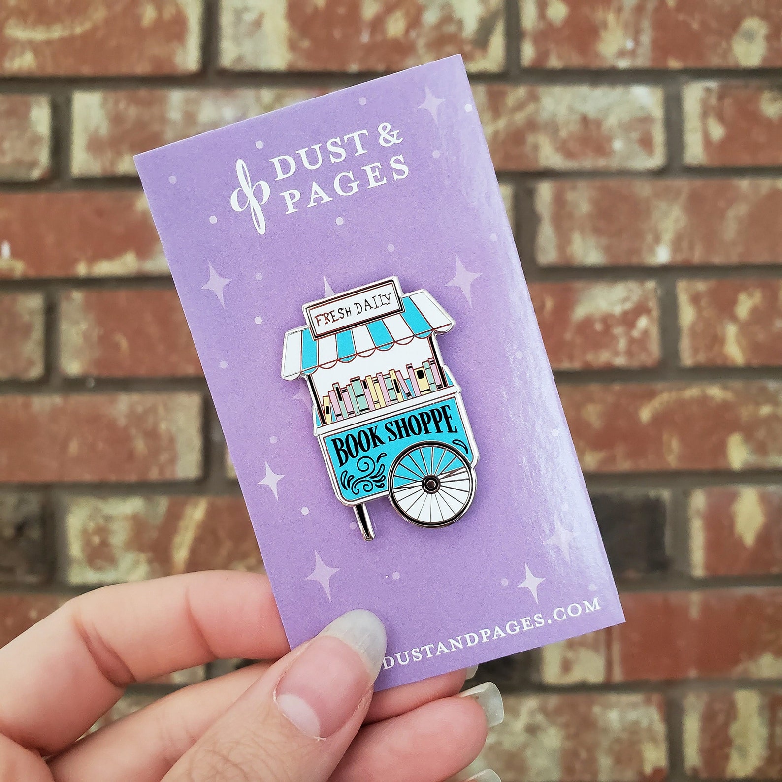 Book Shop Pastel Enamel Pin Hard Enamel Library Cute Pin | Etsy
