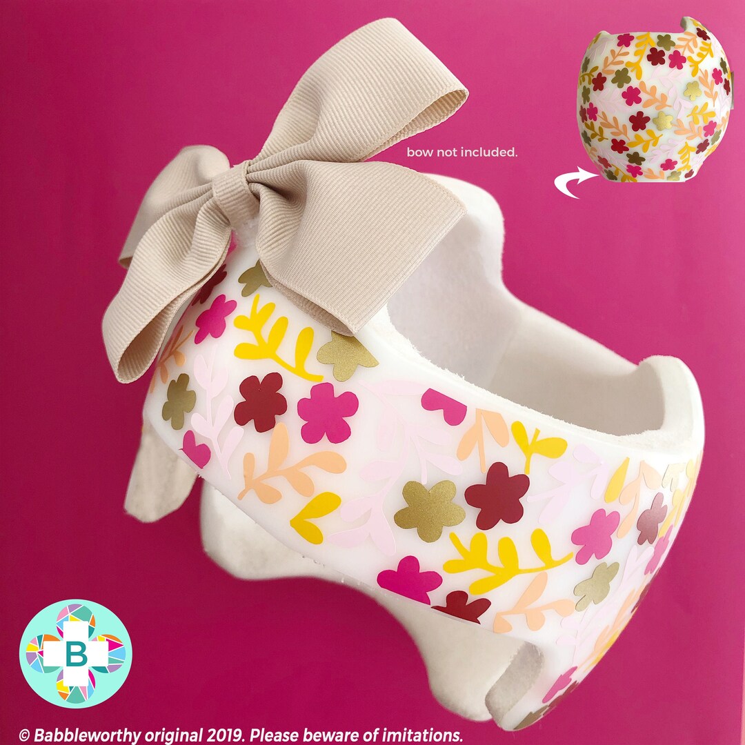 Doc Band Decals, Multicolor Fall Floral Cranial Band Decals, Cranial ...