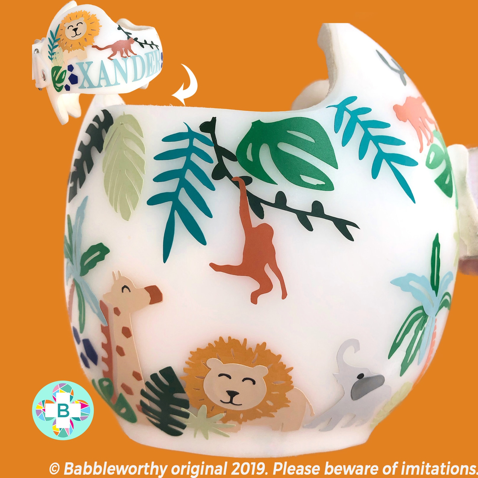 Doc Band Decals, Jungle Safari Cranial Helmet Decal Stickers for ...