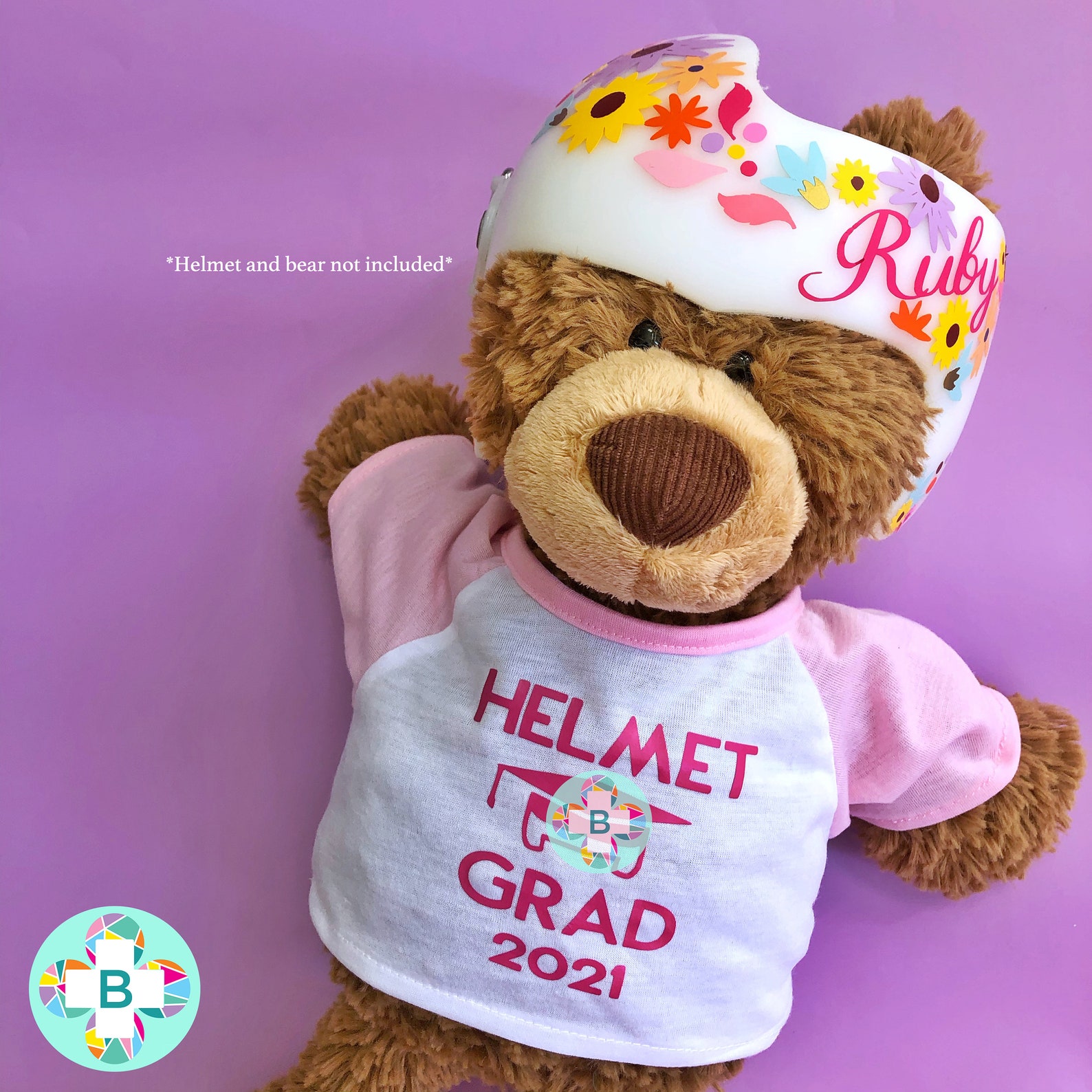 Baby Helmet Cranial Band Bear Graduation Shirt Doc Band - Etsy