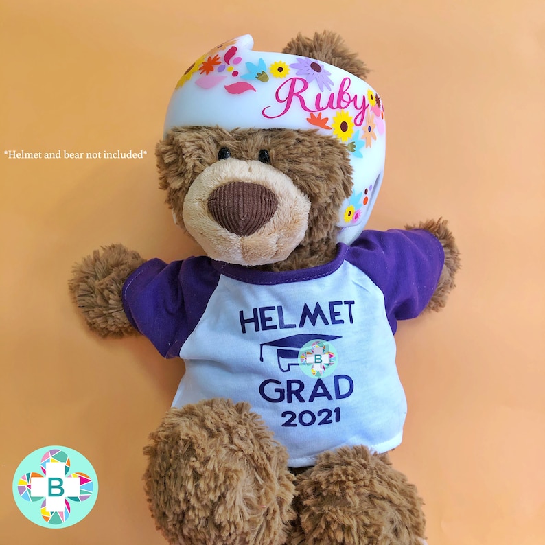 Baby Helmet Cranial Band Bear Graduation Shirt Doc Band | Etsy