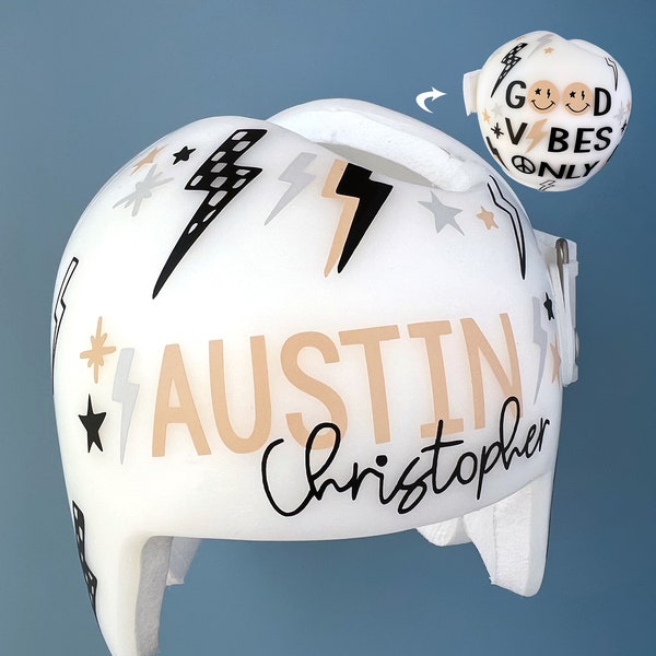 Lightning Helmet Stickers - Etsy