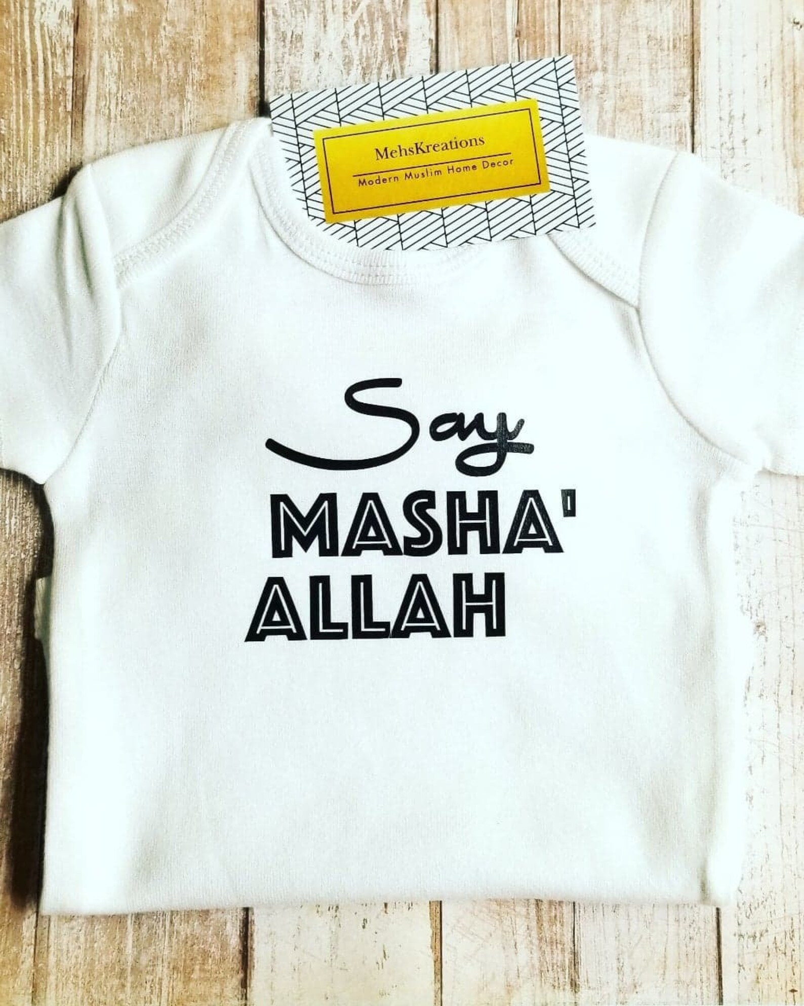 Say Masha'allah Baby Onesie, Muslim Baby Onesie, Muslim Baby Gift, - Etsy