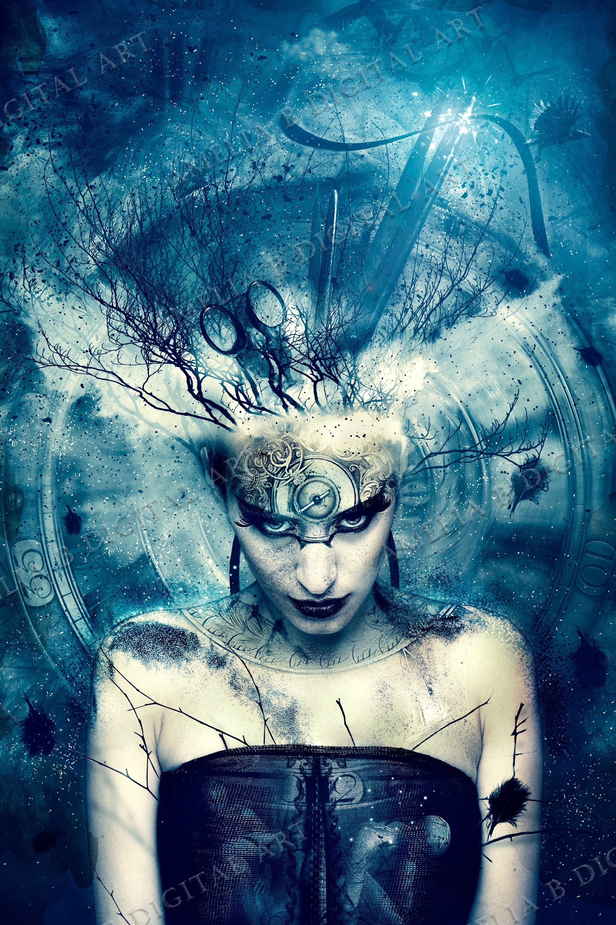 Atropos, Greek Goddess, Surreal, Greek Mythology, Digital Art, Fantasy ...
