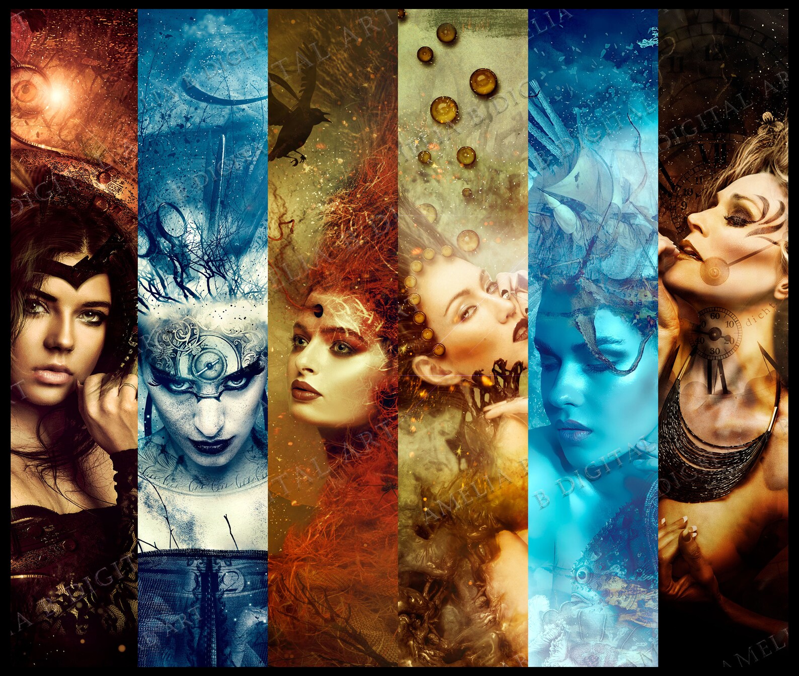 Circe, Greek Goddess, Multiple Sizes, Modern Art, Surreal, Fantasy ...