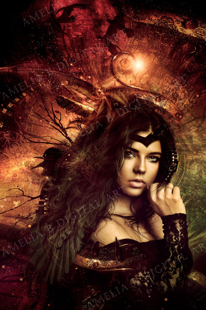 Circe, Greek Goddess, Multiple Sizes, Modern Art, Surreal, Fantasy ...