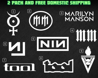 Metal Band Car Decal - Etsy