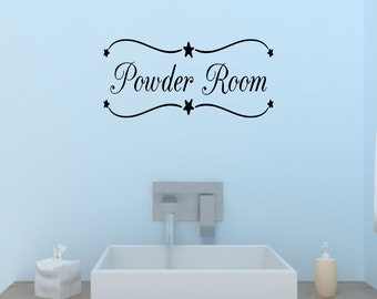 Powder Room Decal - Etsy