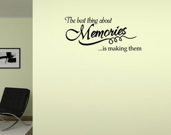 Memories Wall Decal | Etsy