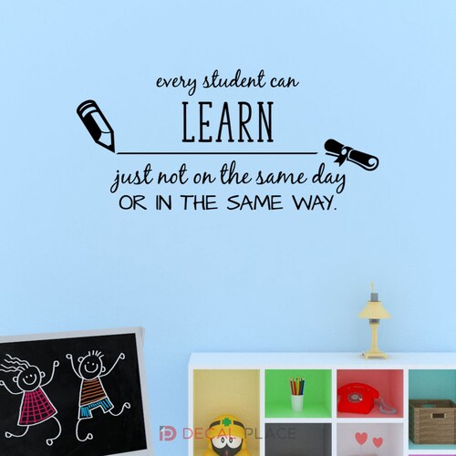 Education Wall Decal Every Student Can Learn Just Not on the - Etsy