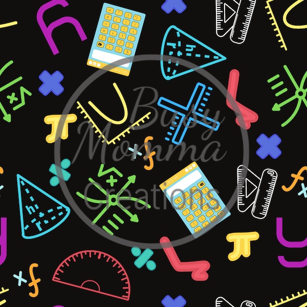 Math Fabric - Etsy
