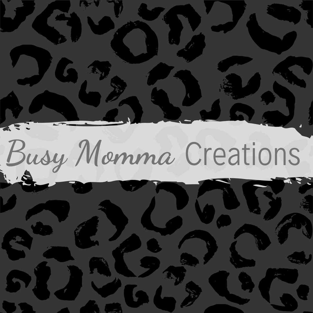Onyx Leopard Print Fabric Digital File- SEAMLESS Paper,digital ...