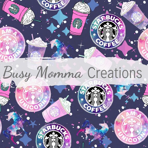 Starbucks Galaxy Unicorn Fabric Digital File SEAMLESS - Etsy