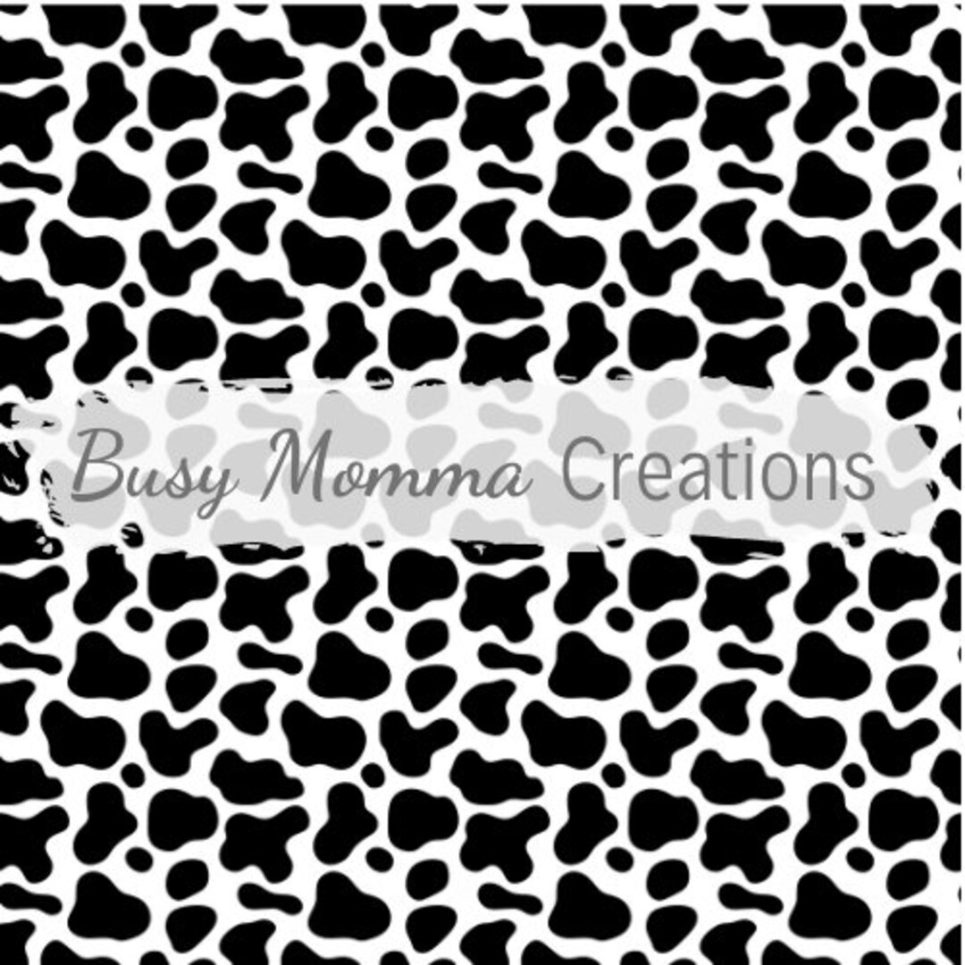 Cow Print Fabric/tumbler/aop Digital File- SEAMLESS Paper,digital ...