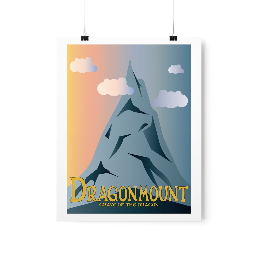 Wheel of Time Poster Dragonmount Poster Nerdy Housewarming - Etsy