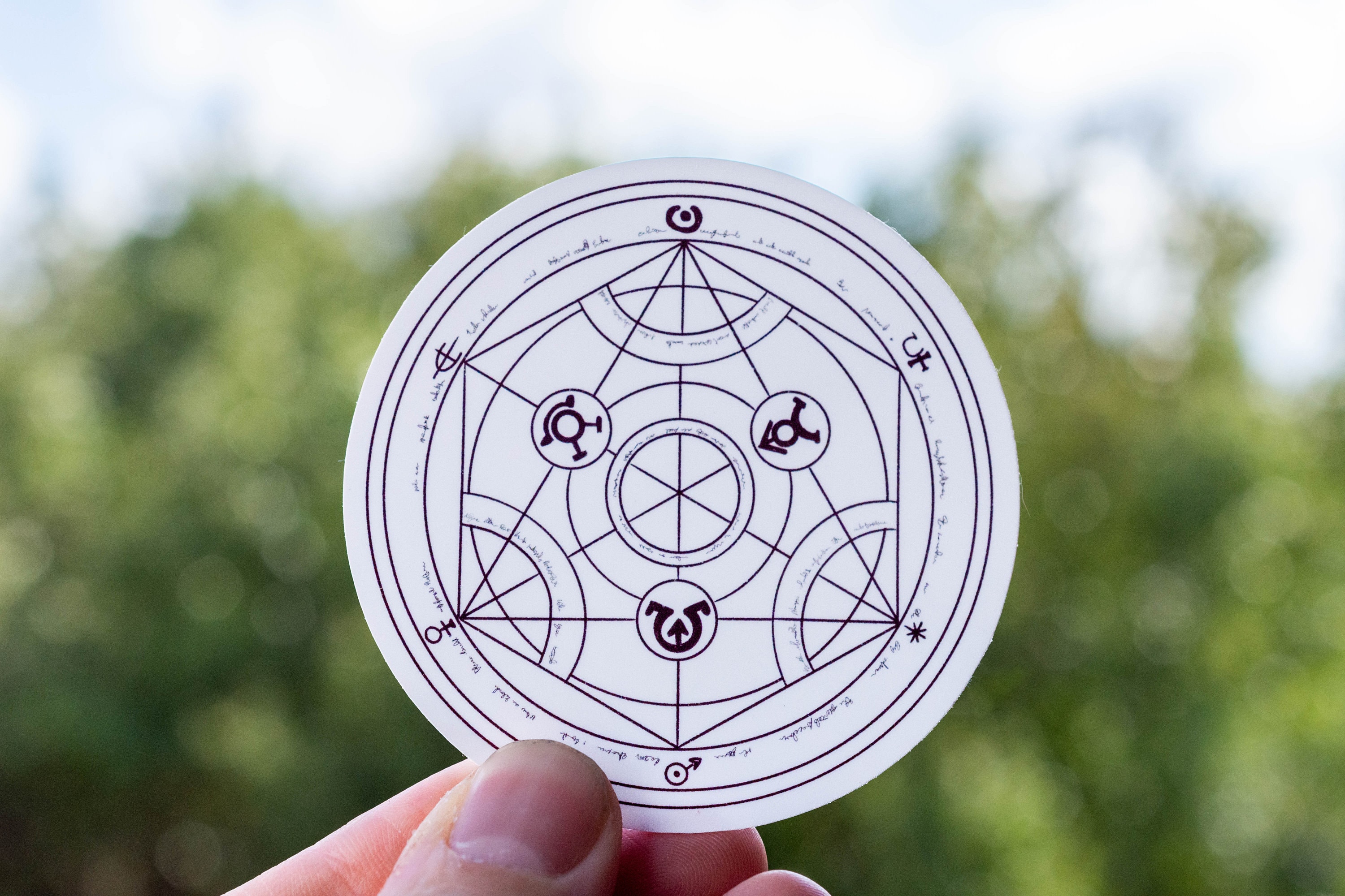 Transmutation Circle Shoulder Tattoo