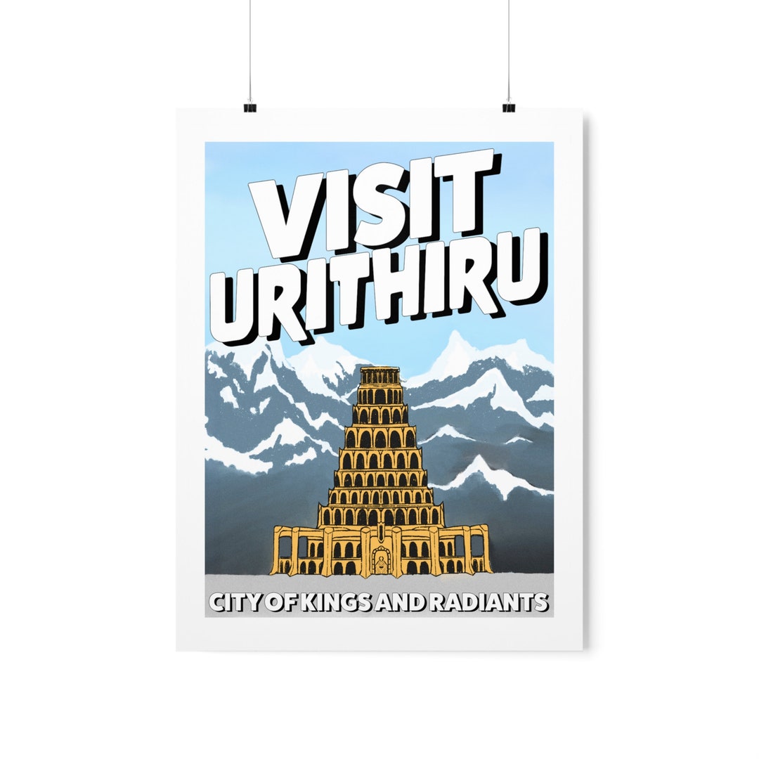 Stormlight Archive Poster Visit Urithiru Poster Nerdy - Etsy