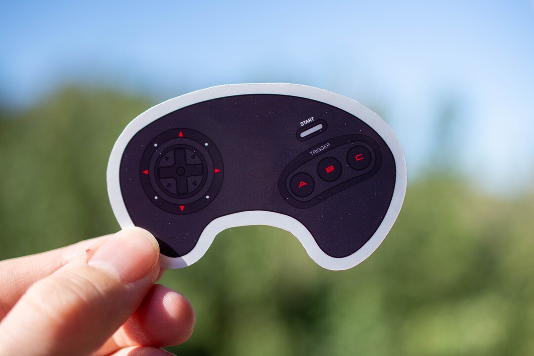 Genesis Controller Sticker / Gloss White Laptop Decal / Water - Etsy