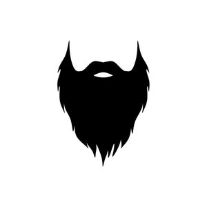 Beard Decal Vinyl Sticker Vinyl Decal Beard Decal Beard Sticker Funny ...