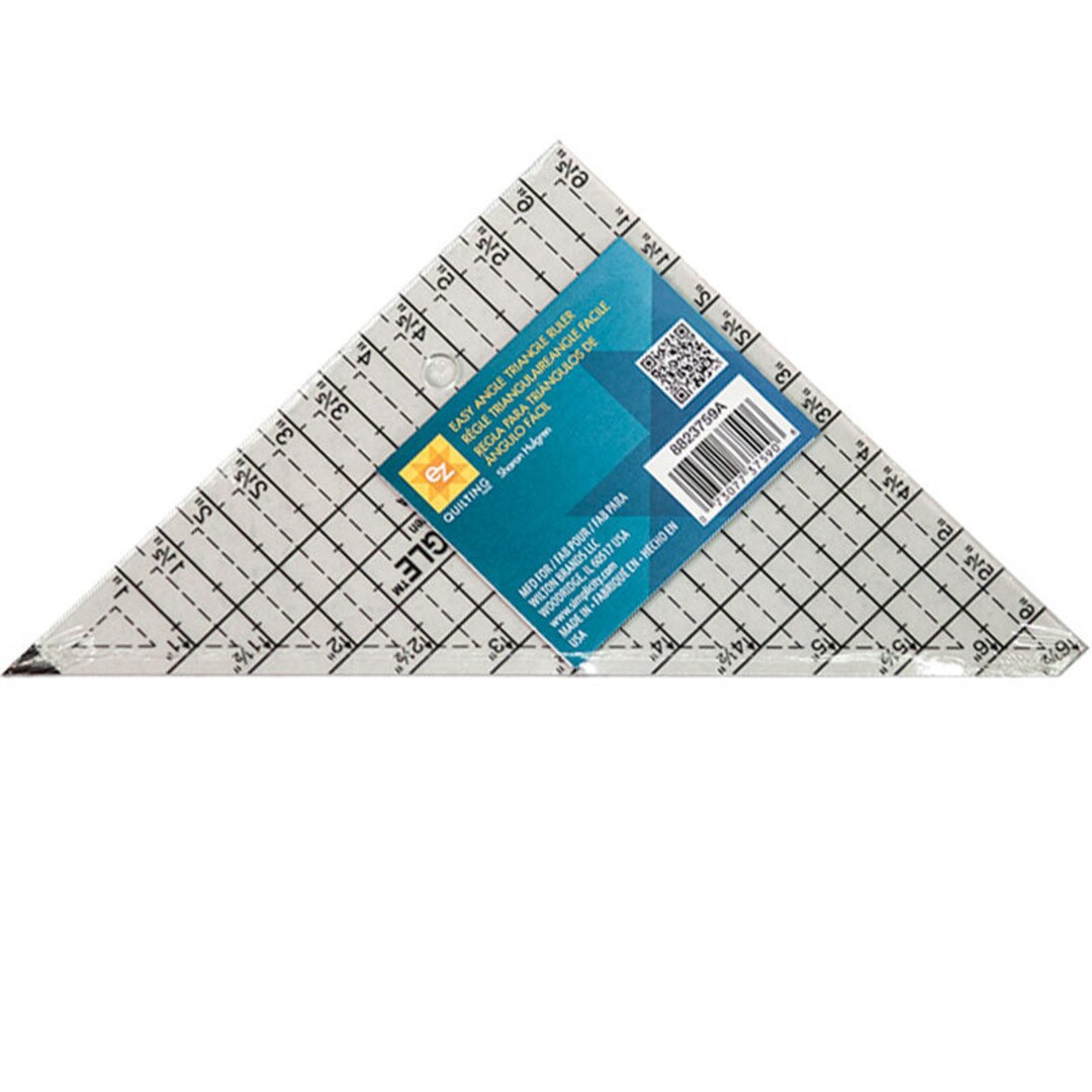 Ruler, 6.5" Easy Angle, 8823759A, EZ Quilting Triangle Ruler by Sharon ...